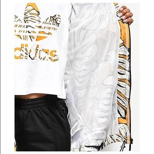 adidas | Jackets & Coats | Adidas X Farm Yellow Palm Windbreaker Jacket ...